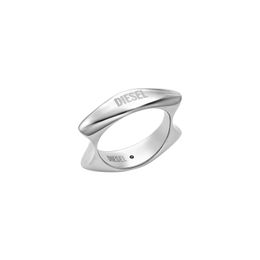 Diesel Damen Fingerring "Schmuck Geschenk Edelstahl METAMORPH", 19, Edelstahl, 7,5mm, silber, Edelstahl, Fingerringe