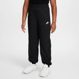 Sporthose Nike Sportswear "K NSW CLUB WVN JGGR LBR", M&auml;dchen, Gr. L (152/158), N-Gr, schwarz-wei&szlig; (schwarz, wei&szlig;), Obermaterial: 100% Polyester, Hosen Sporthose
