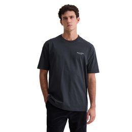 Marc O'Polo T-Shirt MARC O'POLO "Heavy Jersey mit R&uuml;ckenprint", Damen, Gr. L, schwarz navy, Obermaterial: 100% Baumwolle, unifarben, Basic, relaxed fit, Rundhals, Shirts T-Shirt