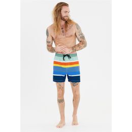 CRUZ Herren Badeshorts "Toby", blau, Gr. M, bedruckt, mehrfarbig, Elasthan, Polyester, Badehosen, im l&auml;ssigen Print-Design