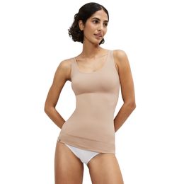 Triumph Damen Shapinghemd "Trendy Sensation", Gr. XL, beige, Single Jersey, Obermaterial: 87% Polyamid, 13% Elasthan, unifarben, Unterhemden, breite