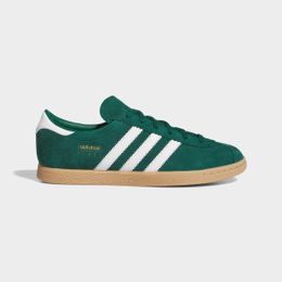 Herren Sneaker "STADT", adidas originals, Gr. 40,5collegiate gr&uuml;n, ftwr wei&szlig;, gold metallic, Leder, Synthetik, Schuhe