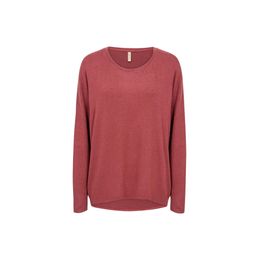 Kurzarmhemd soyaconcept "Soya Concept T-shirt SC-BIARA", Herren, Gr. XL, Normalgr&ouml;&szlig;en, 94470 dunkel rot mel, Obermaterial: 74% Viskose, 21% Polyester, 5% Elasthan, Hemden