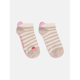 LIEBLINGSST&Uuml;CK LIEBLINGSST&Uuml;CK Damen Kurzsocken "Lovely Socks "GraceEP" aus Baumwollmix", Gr. 39130, beige, Baumwolle, Elasthan, Polyamid, Socken, mit Baumwoll-Anteil