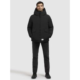 Khujo Herren Anorak "JACKE GERO"schwarz, Gr. XXL, unifarben, 85% Polyester, 15% Baumwolle, Jacken