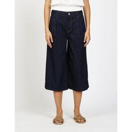 Weite Jeans Gang "Gang Jeans Wide Fit 94WANDA CULOTTE", Damen, Gr. 27, denim dunkelblau, 76% Baumwolle, 15% Polyester, 8% Viskose, 1% Elasthan, Jeans