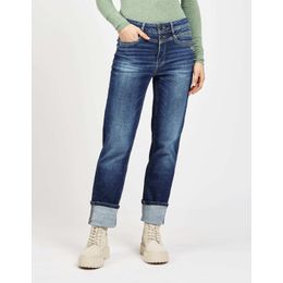Straight-Jeans Gang "Gang Jeans Straight Fit 94STACY", Damen, Gr. 24, denim blau, Denim/Jeans, 93% Baumwolle, 5% Polyester, 2% Elasthan, Jeans Straight-Jeans