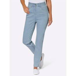 Bequeme Jeans Classic Basics, Damen, Gr. 40, Normalgr&ouml;&szlig;en, blau, bleached, 81% Baumwolle, 17% Polyester, 2% Elasthan, unifarben, Jeans