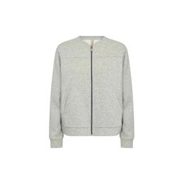 soyaconcept Damen Cardigan "Soya Concept Cardigan SC-ANGELIN", grau, Gr. XL, Obermaterial: 60% Baumwolle, 40% Polyester, Strickjacken
