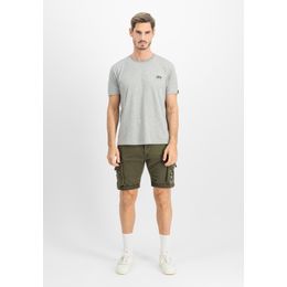 Herren Shorts "Crew Short Patch", gr&uuml;n, Gr. 30, Alpha Industries, Obermaterial: 98% Baumwolle, 2% Elastan; Futter: 100% Baumwolle, Hosen