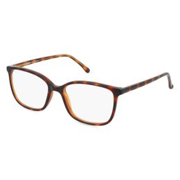 Fielmann MC 609 FA Brille Damen | Fassung: Vollrand, Quadratisch, Havanna
