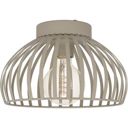 Eglo Deckenleuchte "MOGANO 3 Deckenlampe - Stahl - E27 - 1X40W - IP20", sandfarben, 1, &Oslash; 28cm H: 18cm, 1 Stk., Leuchten, Wohzimmerlampe, Esszimmerlampe, Flur, Schlafzimmer, H18 x &Oslash;28 cm, Deckenleuchte