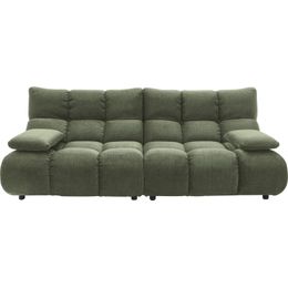3-Sitzer Home Affaire, B:220cm H:85cm T:108cmturtle, Sofas, "Cozy Bubble, mit klappbaren Armlehnen, Breite 220cm", mit eleganter Steppung,