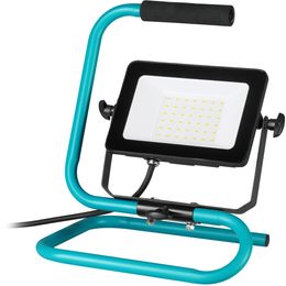 Eglo Deckenstrahler "AVELAR Strahler - Alu, Kunststoff - LED - 30W - IP65", schwarz, t&uuml;rkis, 1, H: 31,5cm, 1 Stk., Leuchten, LED Baustrahler, Arbeitsleuchte, Arbeitsscheinwerfer, L27xB21xH31,5 cm, Deckenstrahler