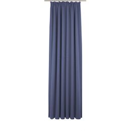 Vorhang Adam "Uni Collection", blau (royalblau), B:142cm H:285cm, Jacquard, Baumwolle (Bio-Baumwolle), Gardinen, aus 100% Bio-Baumwolle, Ma&szlig;anfertigung