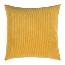 Dekokissen Pad "CASUAL", gelb, unifarben, B:60cm L:60cm, Polyacryl, Polyester, Dekokissen_Sitzkissen_Kissenh&uuml;llen, Made in Europe, Uni Farben, verschiedene Gr&ouml;&szlig;en