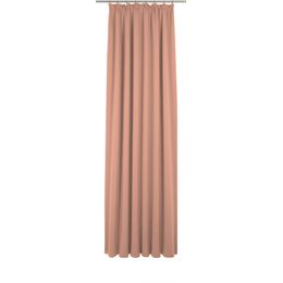 Vorhang Adam "Uni Collection", orange (papaya), B:142cm H:165cm, Jacquard, Baumwolle (Bio-Baumwolle), Gardinen, aus 100% Bio-Baumwolle, Ma&szlig;anfertigung
