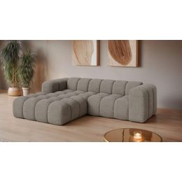 Ecksofa OTTO HOME, B:248cm H:72cm T:186cmtaupe, 100% Polyester, Wohnzimmer, Sofas, "KALLIE L-Form, 248 cm - OTTO. Verlässliche Qualität.", Bubble