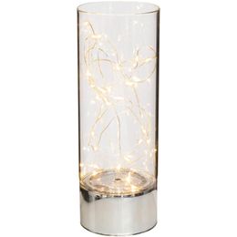 LED-Dekofigur CREATIV HOME, H:25cm Ø:9cmklar, Dekofiguren, "Dekosäule", mit LED-Beleuchtung