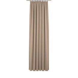 Vorhang Adam "Uni Collection", braun (hellbraun), B:142cm H:285cm, Baumwolle (Bio-Baumwolle), Gardinen, aus 100% Bio-Baumwolle, Ma&szlig;anfertigung
