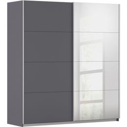 Schwebet&uuml;renschrank Rauch "Subito Kleiderschrank Bestseller", grau (graumetallic), B:181cm H:197cm T:61cm, Holzwerkstoff, Schr&auml;nke, Schwebet&uuml;renschrank, Dekor- & Spiegelelemente B 136 & 181 - H&ouml;he 197 cm - MADE IN GERMANY