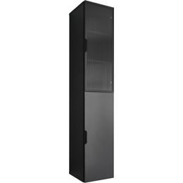 Hochschrank, B:35cm H:170cm T:33cmschwarz, BASIC BY BALCULINA, Holzwerkstoff, Badezimmer, Schr&auml;nke, "Diosa B/H/T 35x170x33 cm", Breite 35cm,