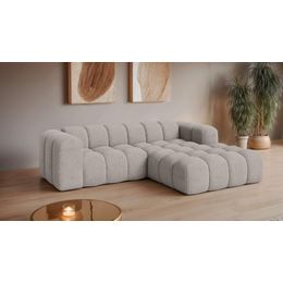 Ecksofa OTTO HOME "KALLIE L-Form, 248 cm - OTTO. Verl&auml;ssliche Qualit&auml;t.", creme, B:248cm H:72cm T:186cm, 100% Polyester, Sofas, Ecksofa, Bubble Optik, moderne Steppung, hoher Sitzkomfort, Topseller