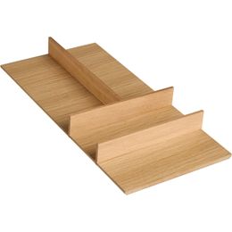 Besteckeinsatz Nobilia, eiche, B:22,8cm H:4,9cm T:47,2cm, Massivholz, Schubladeneins&auml;tze, Besteckeinsatz, Nobilia Zubeh&ouml;r