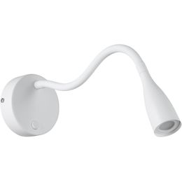 Eglo Wandleuchte "OLIVANDINO Wandlampe - Stahl - LED - 3,8W - IP20", 1, &Oslash; 11cm, 1 Stk.wei&szlig;, Leuchten, Wandstrahler, Wandspot, Wohnzimmer, Flur,