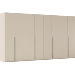 Dreht&uuml;renschrank Rauch "Kleiderschrank Schrank Garderobe W&auml;scheschrank BESTSELLER MONTCLAR", beige (champagner), griffe chrom, B:400cm H:223cm T:60cm, Holzwerkstoff, Schr&auml;nke, Dreht&uuml;renschrank, Front in Glas/Hochglanz/Dekor/Grauspiegel in 5 Breiten MADE IN GERMANY, Topseller