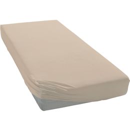 Spannbettlaken Cinderella "Cinderella Weekend Baumwolle, f&uuml;r Matratzen bis 25 cm H&ouml;he", grau (taupe), B:140cm L:200cm, Renforc&eacute;, Obermaterial: 100% Baumwolle, Bettlaken, Spannbettlaken, f&uuml;r Matratzen bis 25 cm H&ouml;he