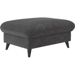 Hocker COTTAgraphite, 92% POLYESTER (PES) / 8% POLYAMID (PA), Wohnzimmer, Hocker, "Pike Hocker mit Stauraum", Stauraum