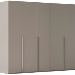 Dreht&uuml;renschrank Rauch "Kleiderschrank Schrank Garderobe W&auml;scheschrank BESTSELLER MONTCLAR", fango, griffe chrom, B:251cm H:223cm T:60cm, Holzwerkstoff, Schr&auml;nke, Dreht&uuml;renschrank, Front in Glas/Hochglanz/Dekor/Grauspiegel in 5 Breiten MADE IN GERMANY, Topseller