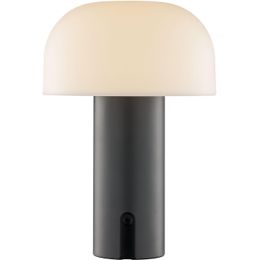 Brilliant LED Au&szlig;en-Tischleuchte "Mattis", 1, &Oslash; 15cm H: 21cm, 1 Stk.grau, Leuchten, mit Akku, 21 x 15 cm, 240 lm, 2700 K, dimmbar, IP44