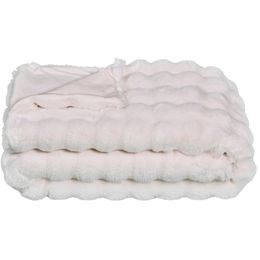 Wohndecke Star Home Textil "Cosy", beige (creme), B:150cm L:200cm, Kunstfell, Wohndecken, Wohndecke, Edle Felloptik, 150 x 200 cm, Pflegeleicht, weich und volumin&ouml;s