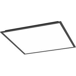 Eglo LED Deckenleuchte "MORADILLO-Z Deckenlampe - Stahl - LED - 33W - IP20", schwarz, 1, H: 6,1cm, 1 Stk., Leuchten, Wohzimmerlampe, Esszimmerlampe, Schlafzimmer, L59,5 x B59,5 x H6,1 cm, LED Deckenleuchte