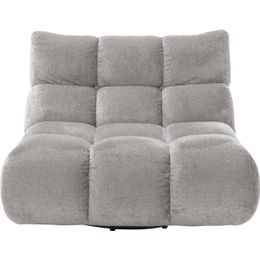 1,5-Sitzer Home Affaire, B:112cm H:85cm T:108cmlight, grau, 100% Polyester, Sofas, "Cozy Bubble, 360 drehbarer Sessel, Breite 107cm", mit eleganter