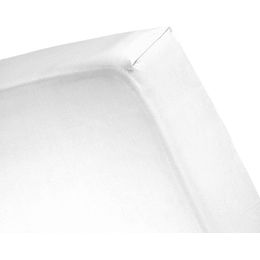 Spannbettlaken Cinderella "Cinderella Jersey, f&uuml;r Matratzen bis 25 cm H&ouml;he", wei&szlig;, B:140cm, Jersey, Obermaterial: 100% Baumwolle, Bettlaken, Spannbettlaken, f&uuml;r Matratzen bis 25 cm H&ouml;he