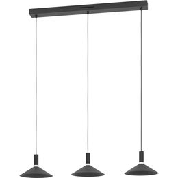 Eglo H&auml;ngeleuchte "CONOMAVILLA-Z Pendellampe - Stahl - LED - 3X7,5W - IP20", schwarz, 3, H: 120cm, 1 Stk., Leuchten, H&auml;ngelampe, Deckenlampe, Wohnzimmer, Esszimmer, L92 x B22 x H120 cm, H&auml;ngeleuchte