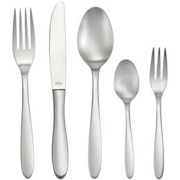 R&ouml;sle Besteck-Set R&Ouml;SLE "CULTURE", silber (silberfarben), 30 Stk., Edelstahl 18/10, Essbesteck-Sets, wahlweise hochgl&auml;nzend oder mattiert, sp&uuml;lmaschinengeeignet