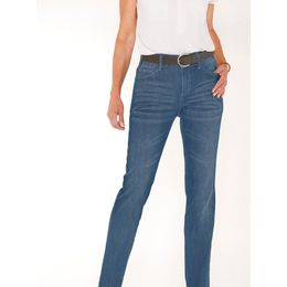 Bequeme Jeans Casual Looks, Damen, Gr. 80, Langgr&ouml;&szlig;en, blau (blau, stone, washed), 98% Baumwolle, 2% Elasthan, unifarben, lang, Jeans