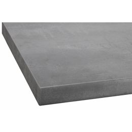 Wiho-K&uuml;chen Arbeitsplatte WIHO K&Uuml;CHEN "Flexi", grau (beton grau), B:130cm H:3,8cm T:60cm, Tischplatten, 38 mm stark