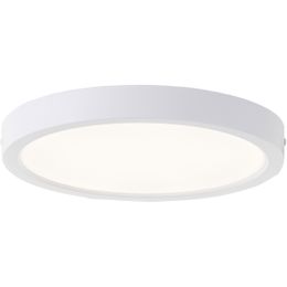 Brilliant LED Deckenleuchte "Navara", wei&szlig;, 1, &Oslash; 27,5cm H: 3,1cm, 1 Stk., Leuchten, &Oslash; 27,5cm, H&ouml;he 3 cm, 1900 lm, 4000 K, IP44, LED Deckenleuchte