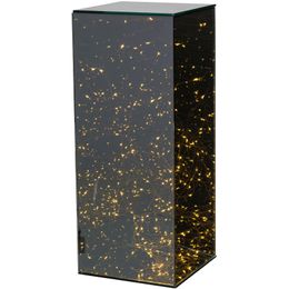 LED-Dekofigur CREATIV HOME "Dekos&auml;ule", schwarz, B:20cm H:50cm T:20cm, Dekofiguren, mit LED-Beleuchtung