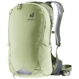 Fahrradrucksack Deuter "RACE AIR 10 L", gr&uuml;n (mineral, grove), Rucks&auml;cke, Damen, Obermaterial: 100% Polyamid, f&uuml;r Radsport, 10 Liter Volumen, mit reflektierenden Details