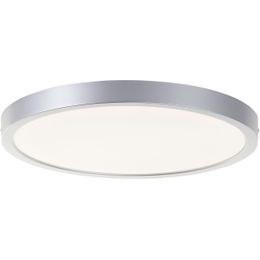 Brilliant LED Deckenleuchte "Navara", 1, &Oslash; 37,5cm H: 3,1cm, 1 Stk.silberfarben, Leuchten, &Oslash; 37,5cm, H&ouml;he 3 cm, 2900 lm, 4000 K, IP44