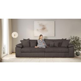 Big-Sofa Home Affaire, B:303cm T:123cmdunkelbraun, 100% Polyester, Sofas, "Soft&Cosy XXL, B: 303 cm - OTTO. Verl&auml;ssliche Qualit&auml;t.", Mega-Sofa, Cord