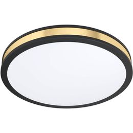 Eglo Deckenleuchte "Pescaito Deckenleuchte, Wohnzimmerlampe, Stahl und Kunststoff, Lampe", schwarz, 1, &Oslash; 38cm H: 6,5cm, 1 Stk., Leuchten, Wandlampe, Deckenlampe Wohnzimmerlampe, Lampe, &Oslash; 38 cm, Deckenleuchte