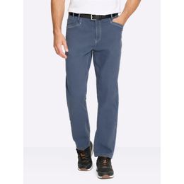 5-Pocket-Jeans Marco Donati, Herren, Gr. 62, Normalgrößen, taubenblau, 96% Baumwolle, 4% Elasthan, unifarben, lang, Jeans 5-Pocket-Jeans