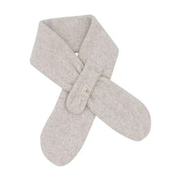 Schal MaxiMo, M&auml;dchen, braun (hellbraun, meliert), Fleece, Baumwolle, meliert, Modet&uuml;cher Schal, Baumwolle, Steckschlaufe, weich, w&auml;rmend, basic, bequem